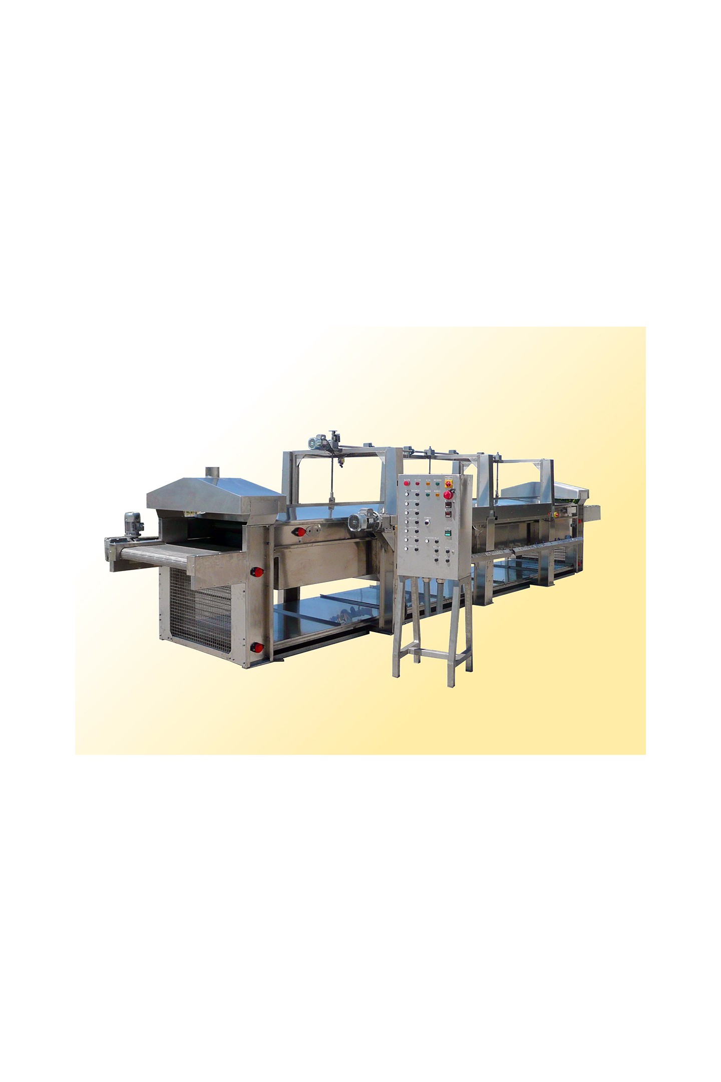 Continuous cookers with conveyor belt