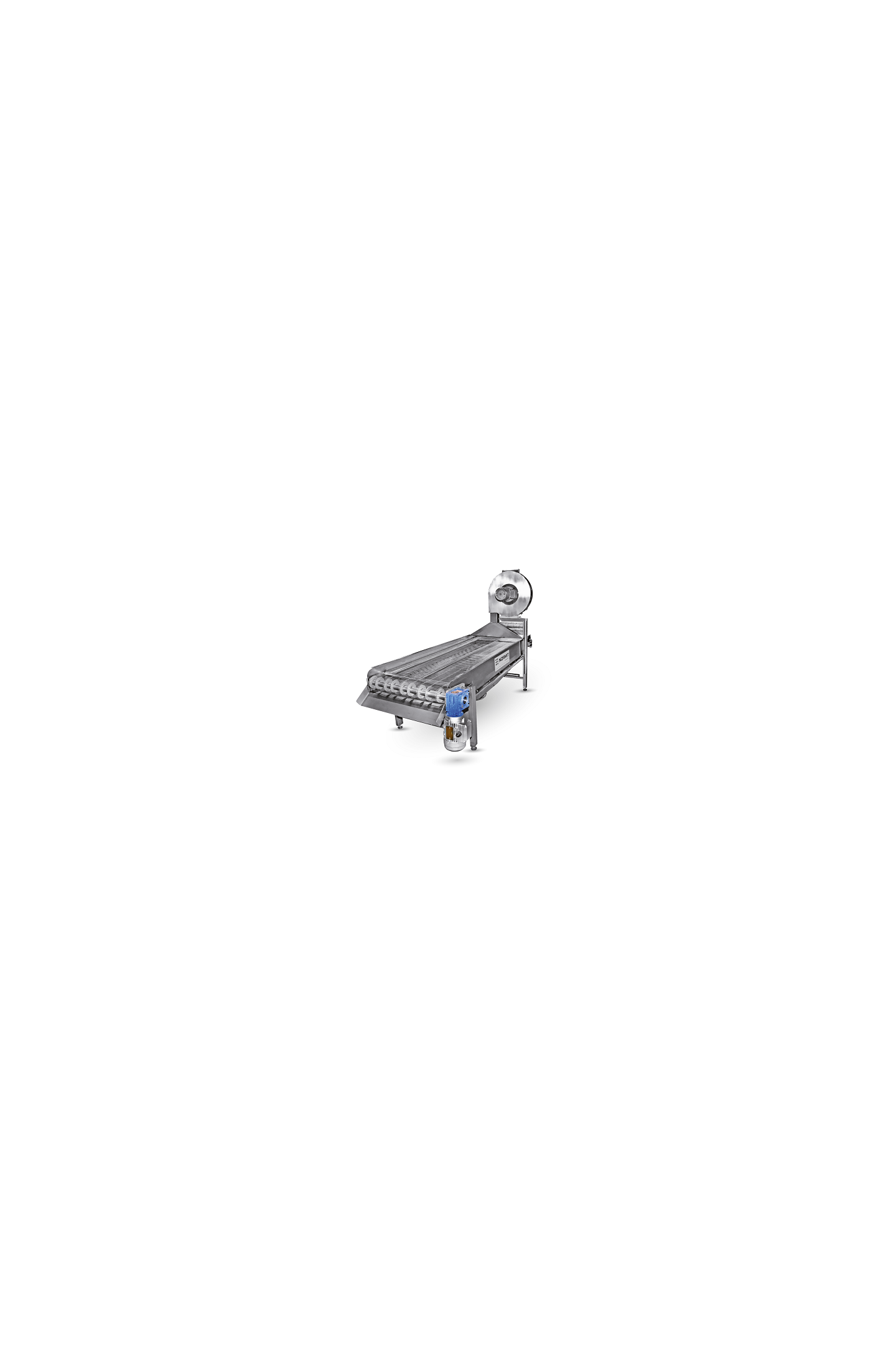 Cooling conveyor with air cooling CAC 600/1500