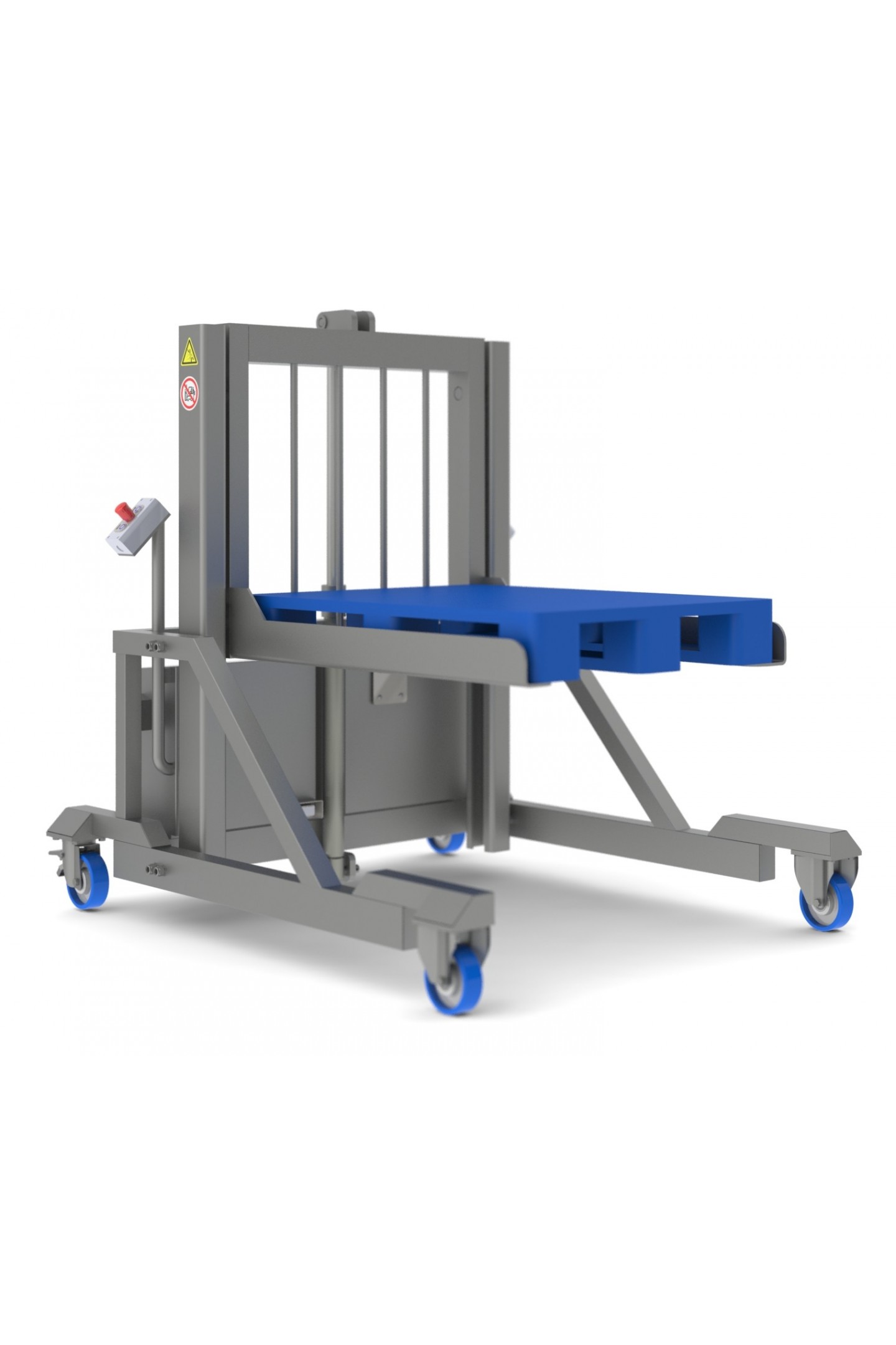 Wide pallet lifter-stacker Backsaver PLBR